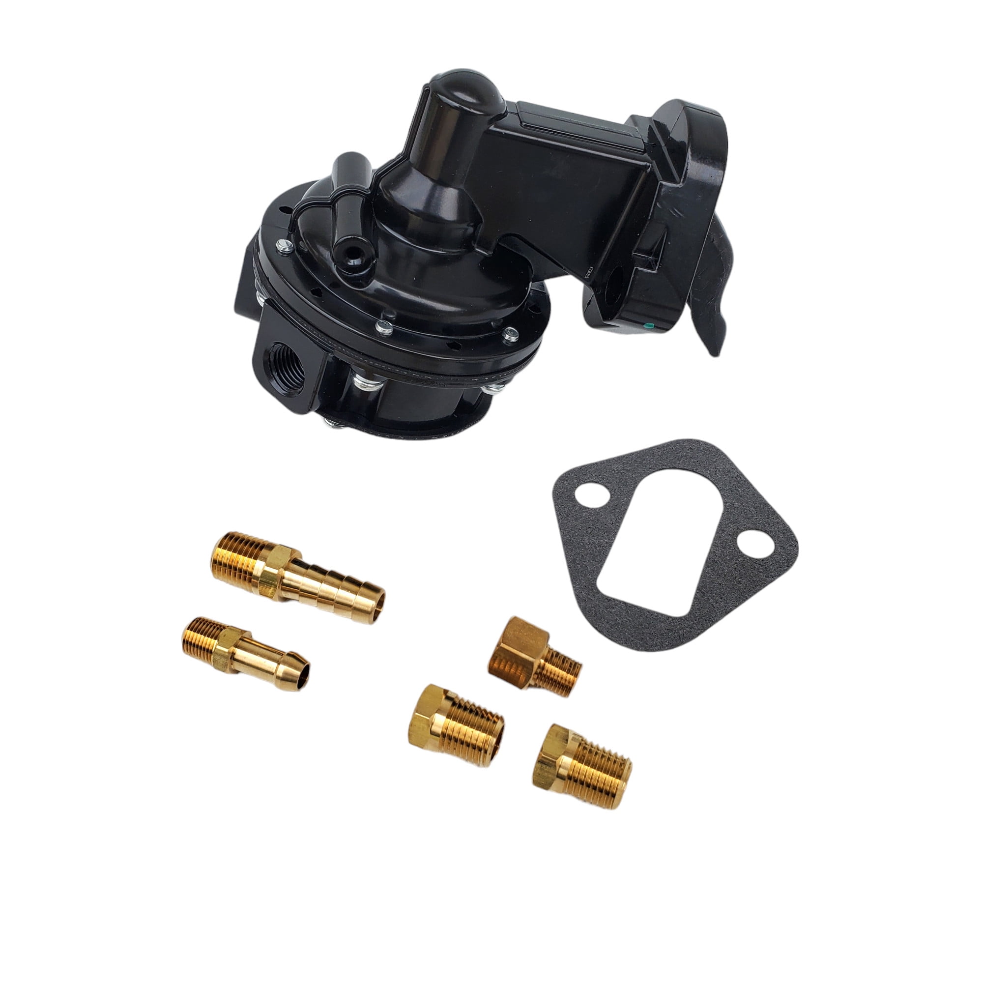 Small Block Chevy Black Fuel Pump Mechanical High Volume 80 GPH SBC 305 ...