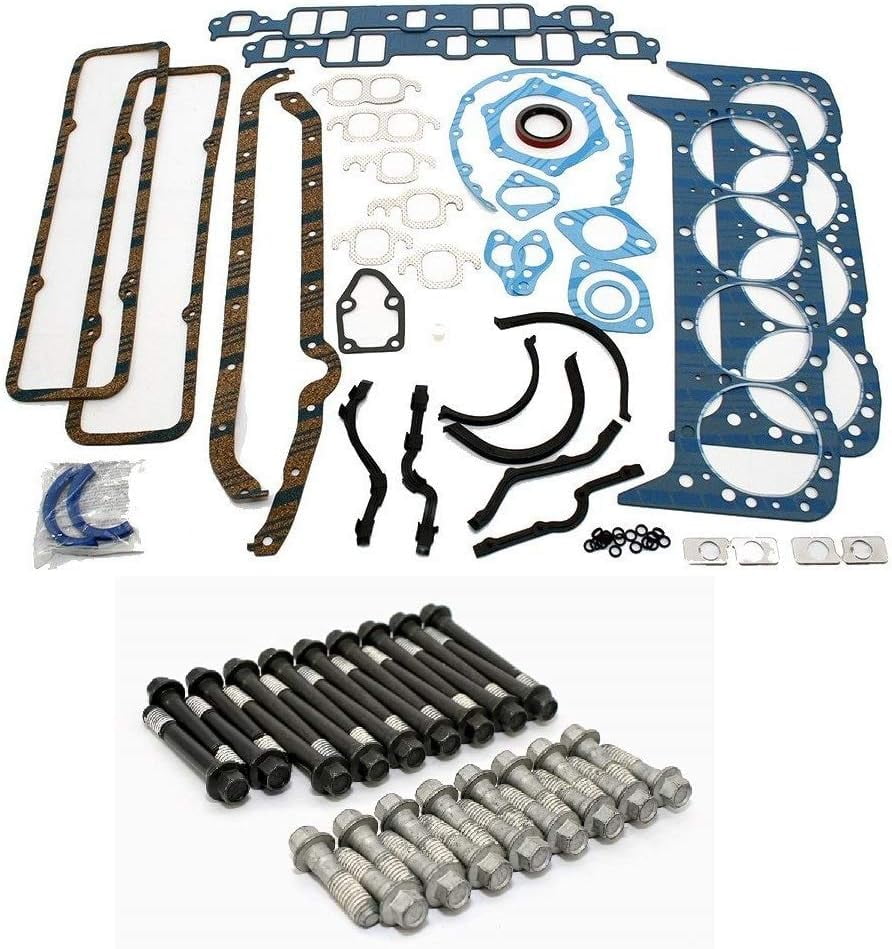 Small Block Chevy Engine Overhaul Gasket Set Compatible with 1959-1979 ...