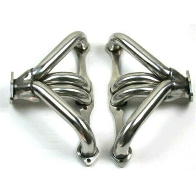 Small Block Chevy Hugger Headers for Angle Plug Headers, Stainless ...