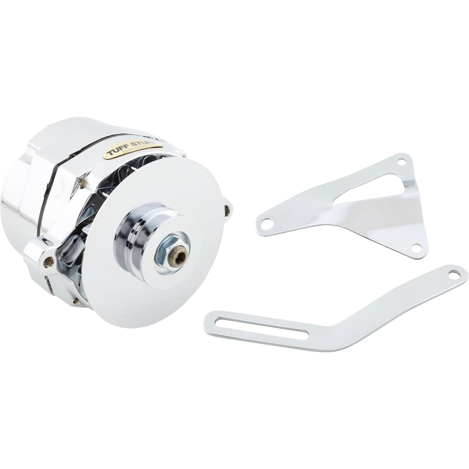 Small Block Ford 1-Wire Chrome Alternator, 100 Amp w/Bracket - Walmart.com