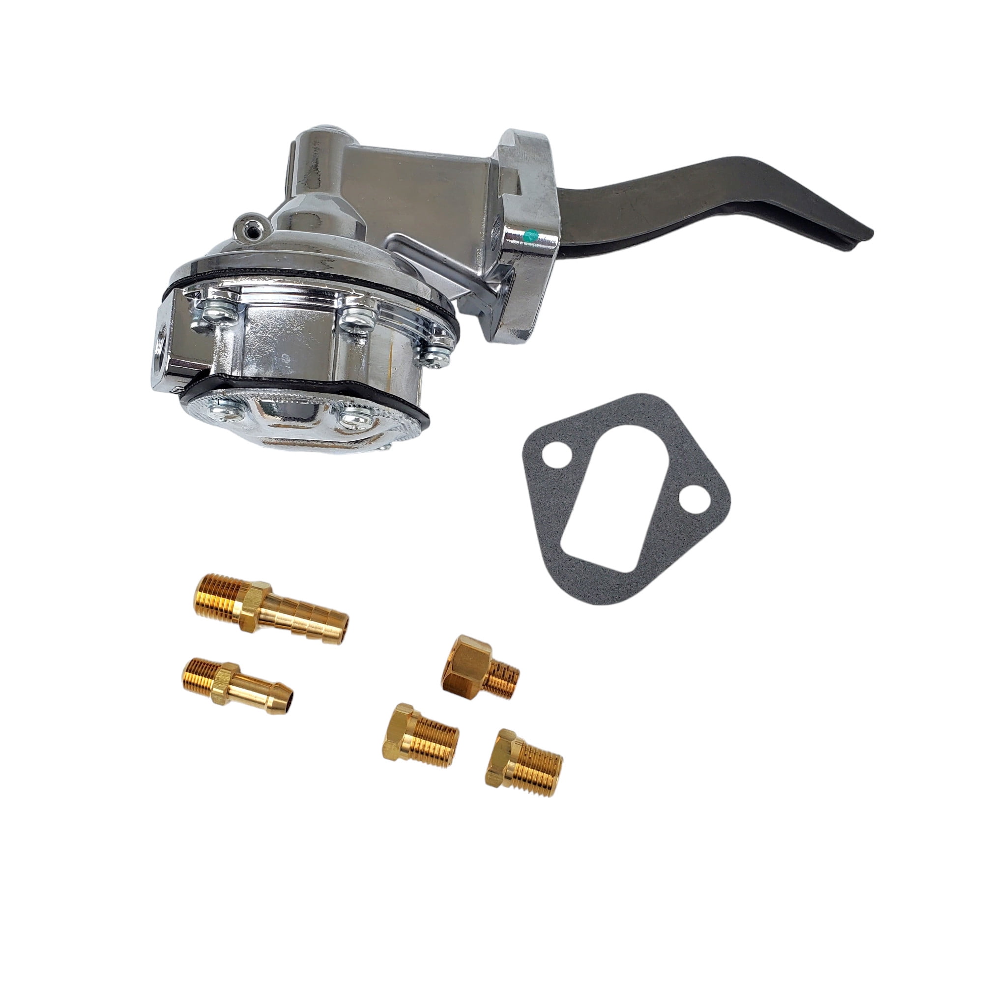 Small Block Ford Chrome Mechanical Fuel Pump SBF 289 302 351W Mustang ...