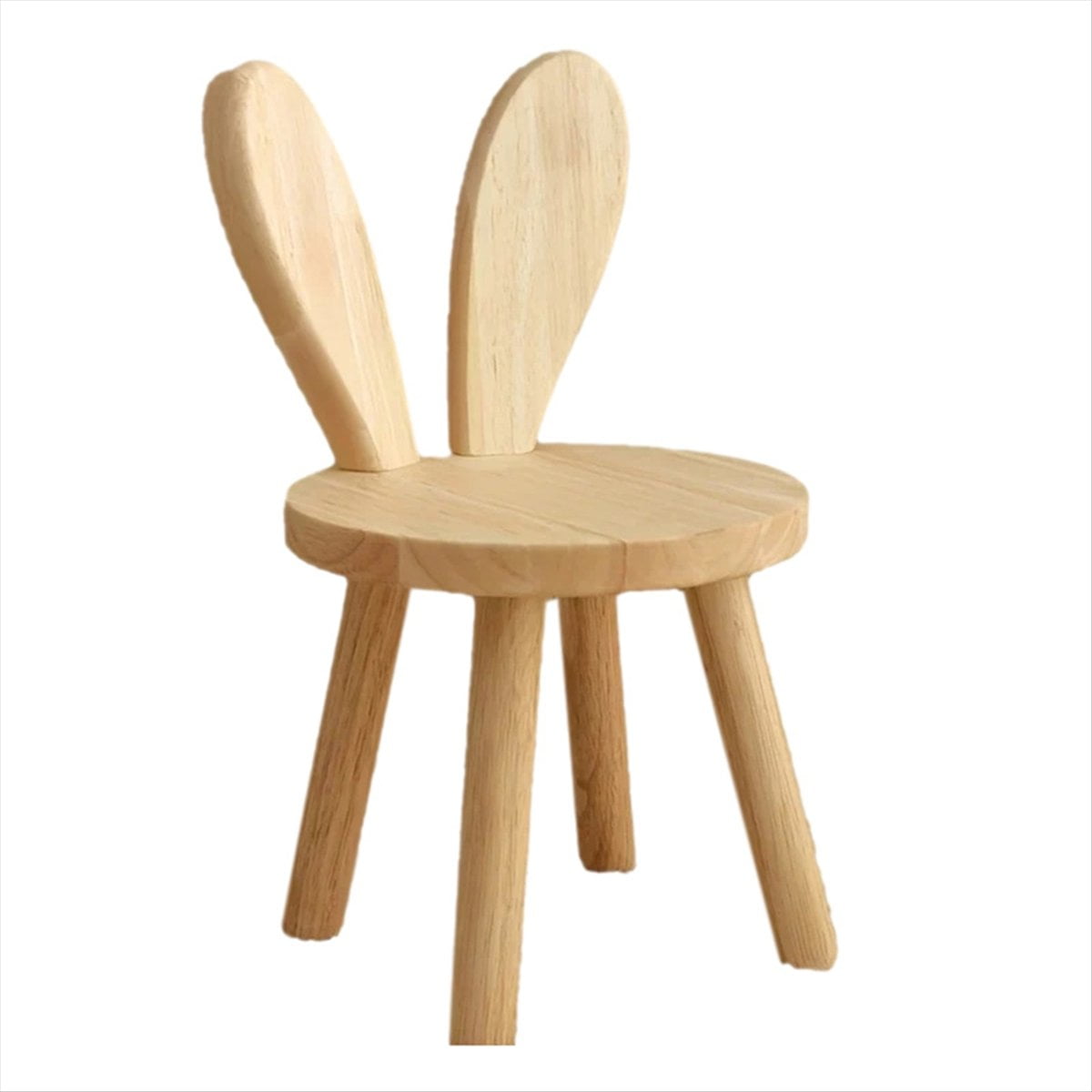 Small Board Stool, Cute Ears Solid Wood Decorative Stool Children Chair ...