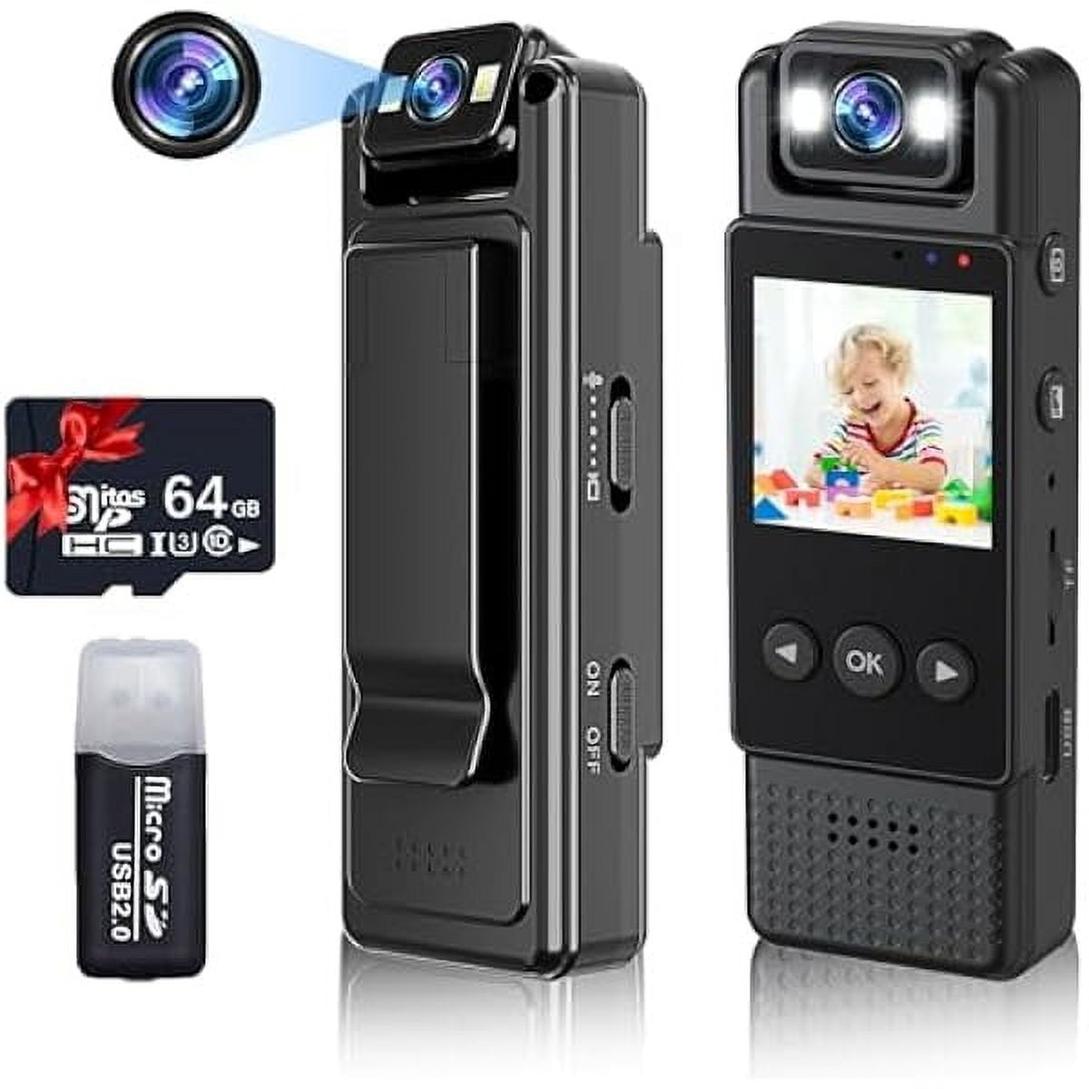 Small Body Camera With Audio And Video Recording 1080P 64G Handheld ...