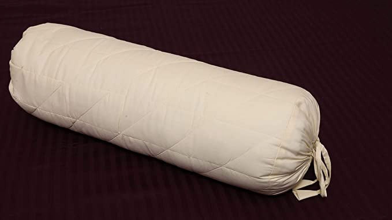 Small Bolster Cover 100% Cotton -Quilted Pattern With Draw String Ends ...