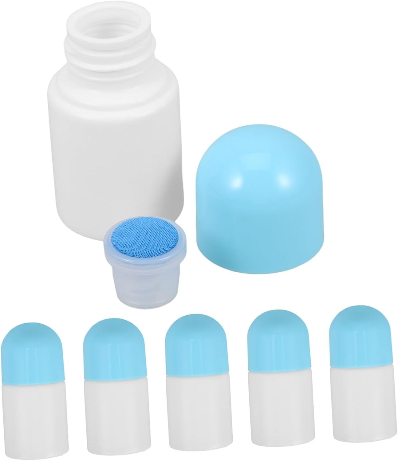 Small Bottles Sponge Applicator 6 Pack Refillable Travel Size for ...