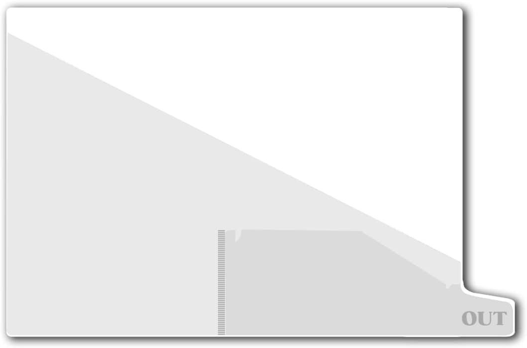 Small Bottom Tab Vinyl Outguides, Diagonal Cut Front Pocket, Bottom Out ...