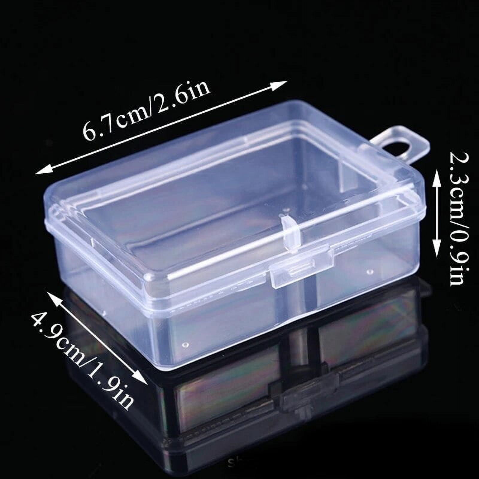 Small Boxes Rectangle Clear Plastic Jewelry Storage Case Container ...