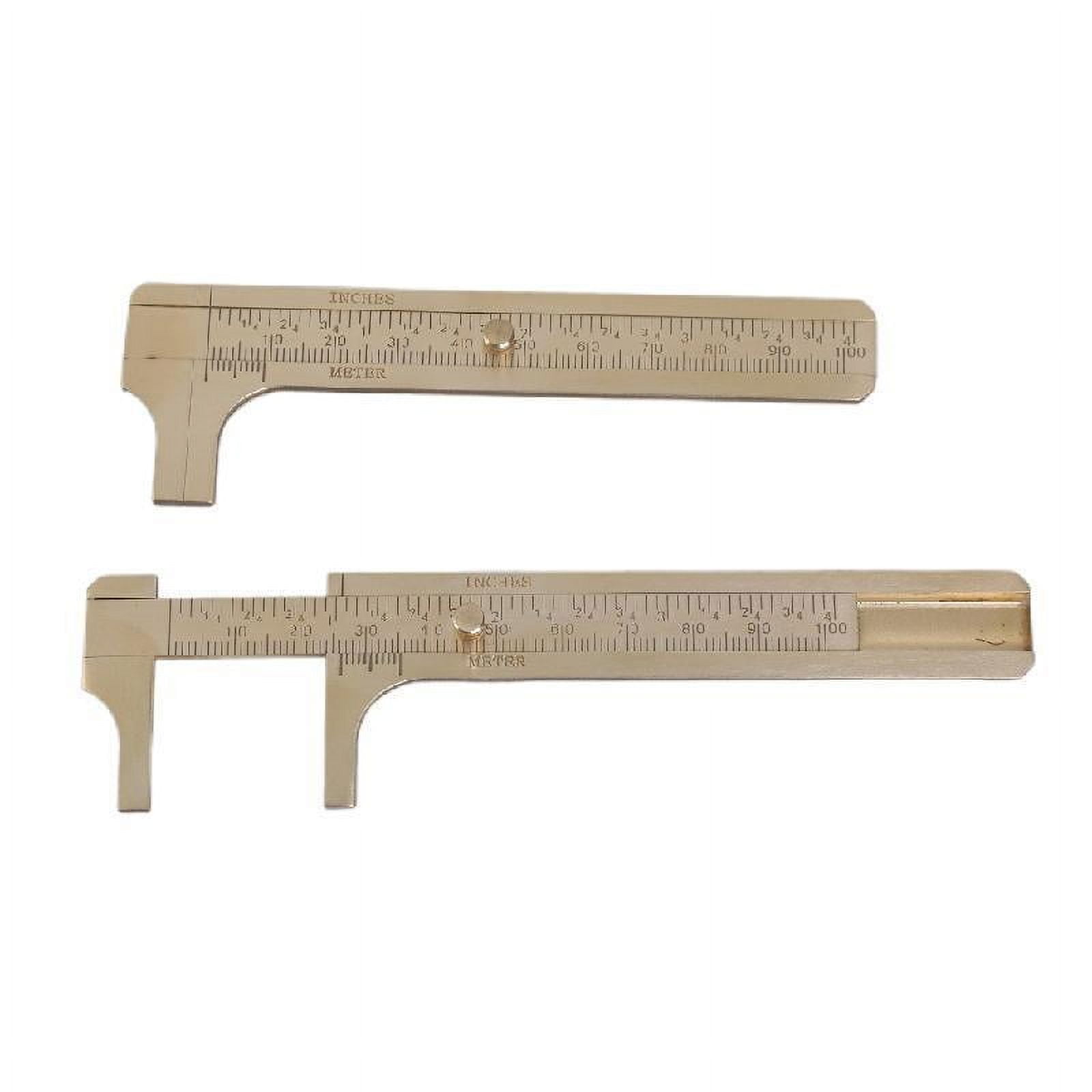 Small Brass Calipers Double Scale Ruler Hand Too for Precise Jewelry ...
