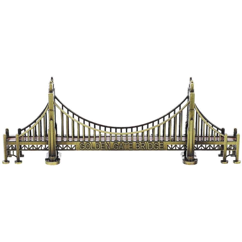 Small Bridge Model Vintage Desktop Decoration Metal Craft Table ...