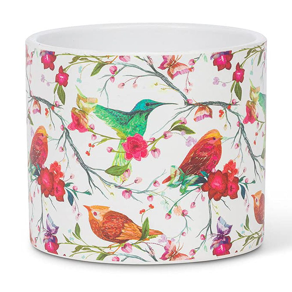 Abbott Collection Small Bright Birds Planter - Walmart.com