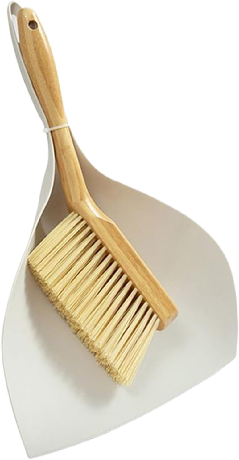 Small Broom and Dustpan Set - Dense Bristles Dust Removal,Mini Hand ...