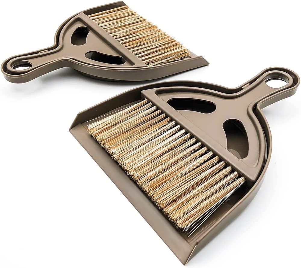 Small Broom and Dustpan Set Mini Dustpan and Brush, Hand Broom and ...