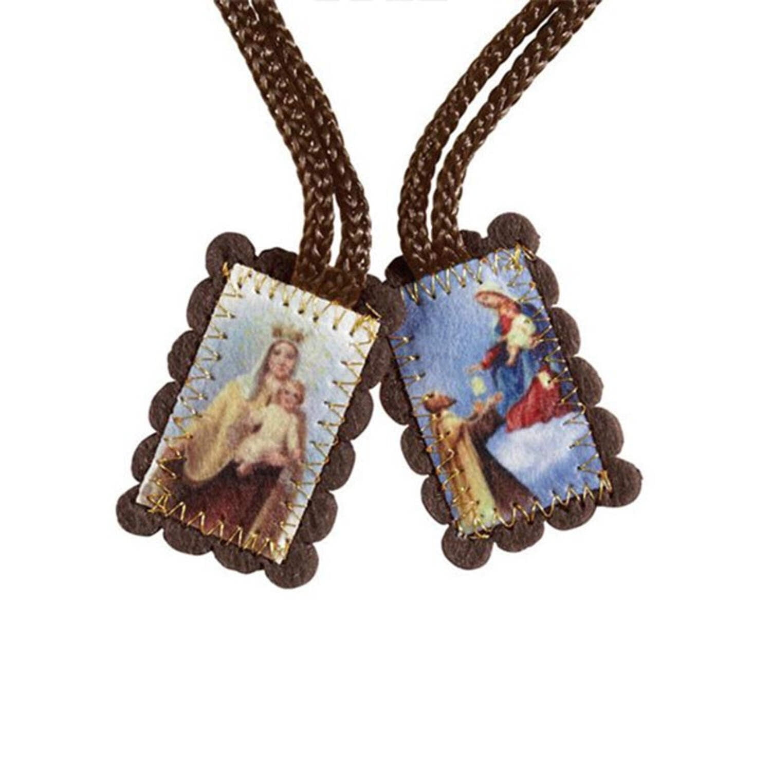 Small Brown Wool Scapular and Prayer Card Set - Walmart.com