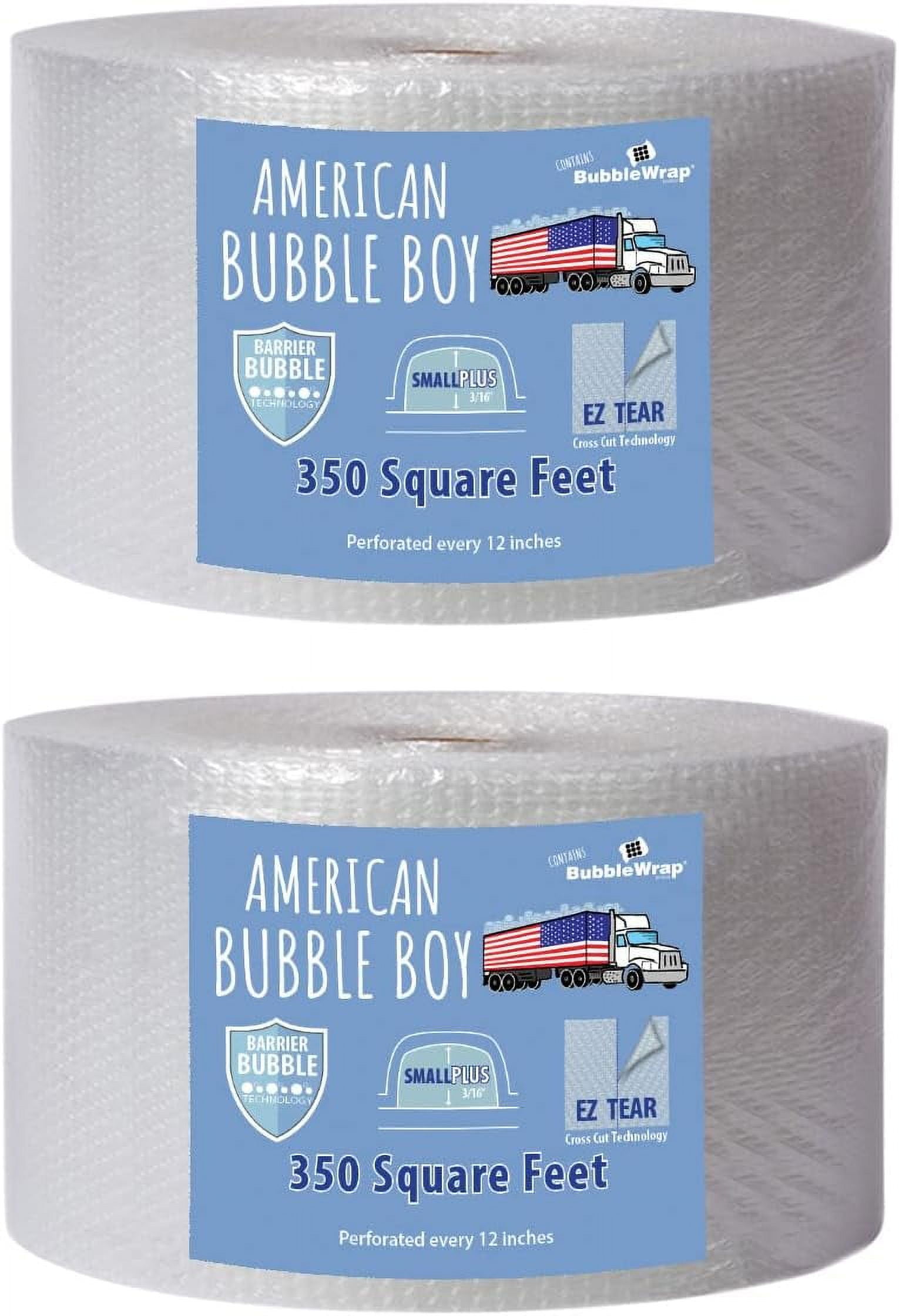 American Bubble Boy Small Plus Bubble, 700 Square feet, 12" Wide, Perforated Every 12", Original ...