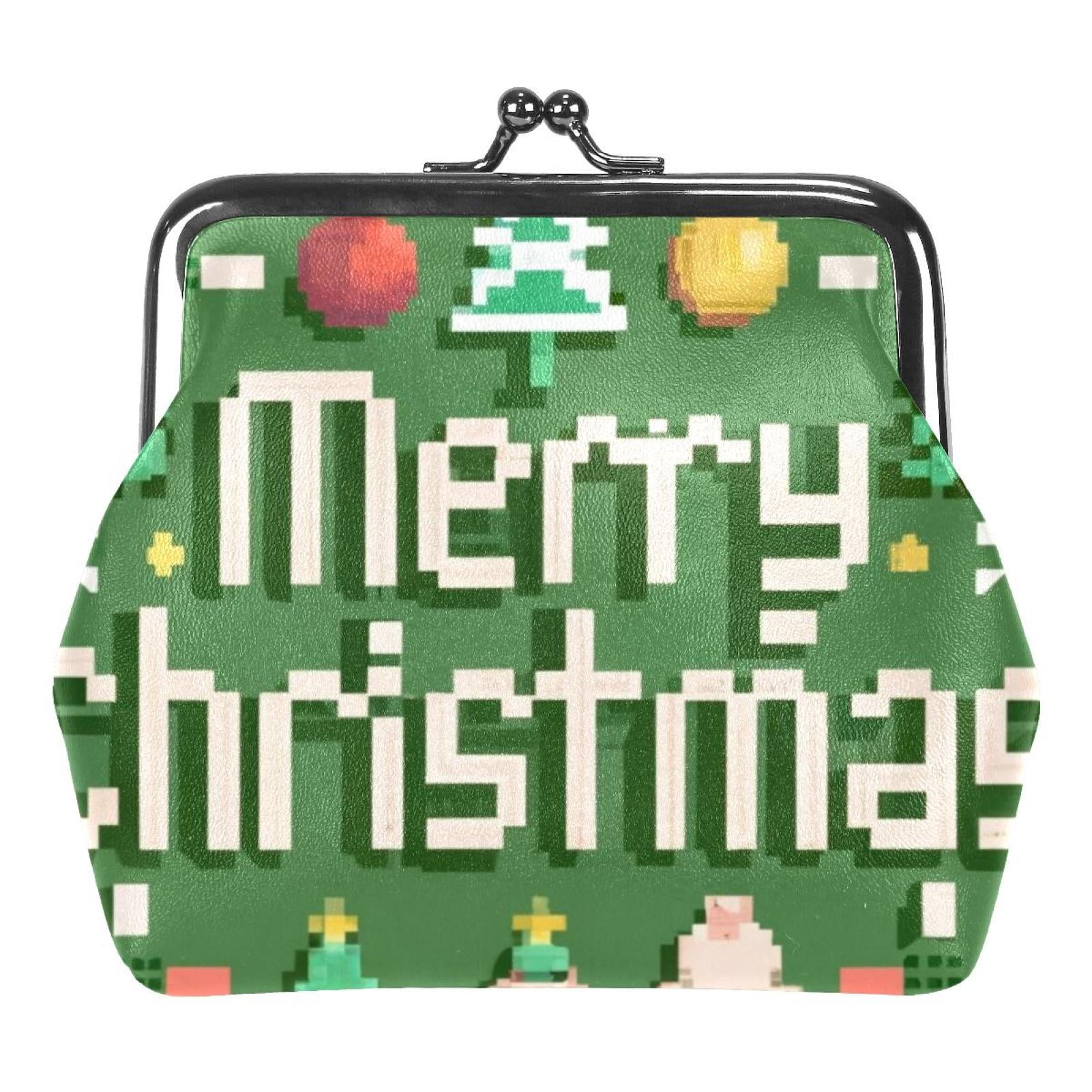 Small Buckle Coin Purse Christmas Pouch Kiss-lock Clasp Change Purse ...