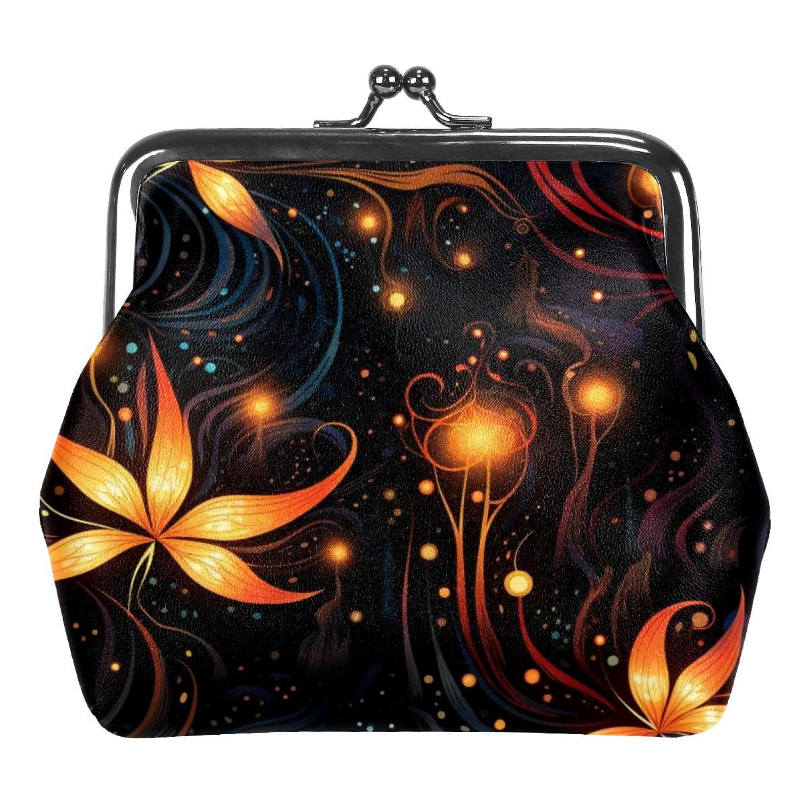 Small Buckle Coin Purse Firefly Pouch Kiss-lock Clasp Change Purse ...