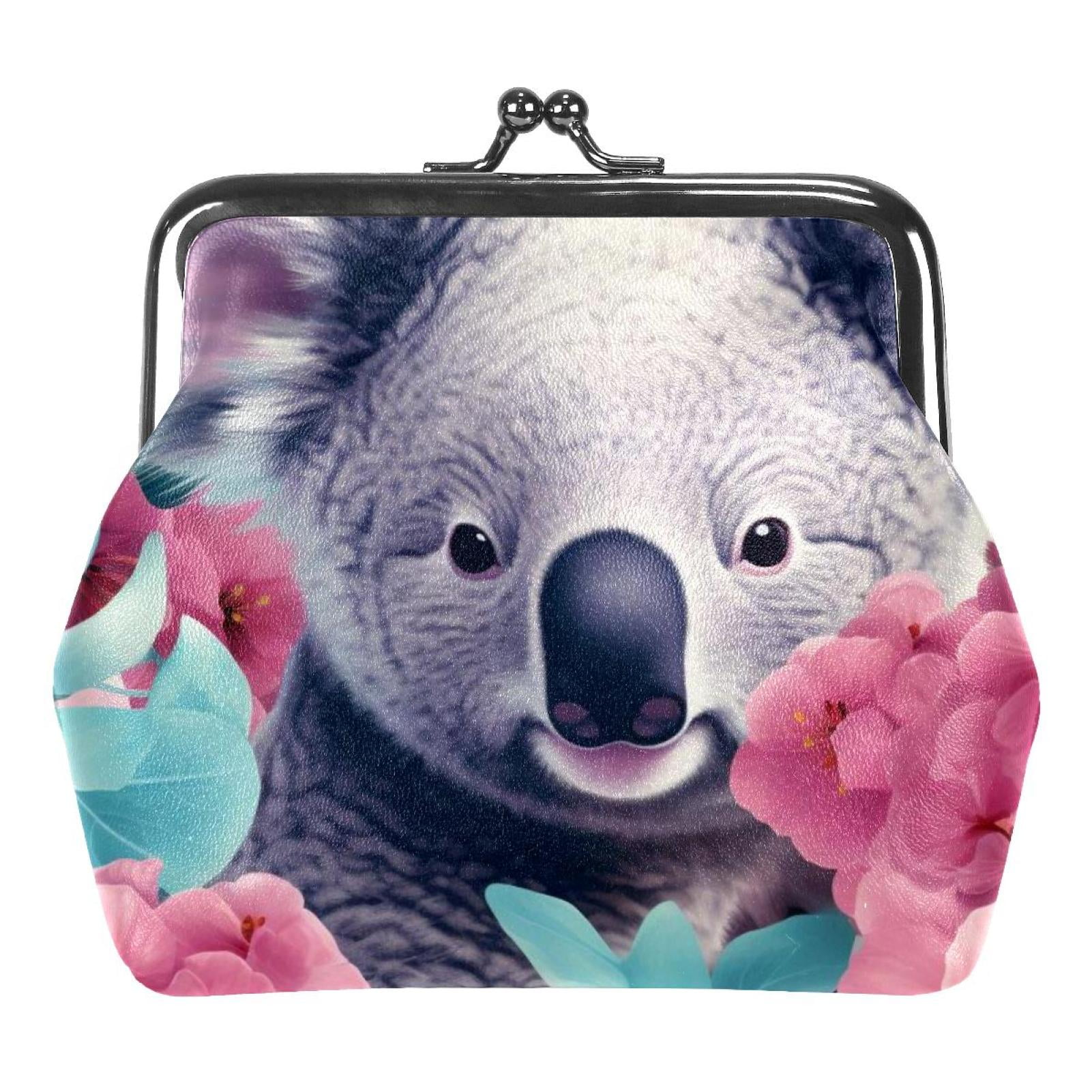 Small Buckle Coin Purse Koala Pouch Kiss-lock Clasp Change Purse ...
