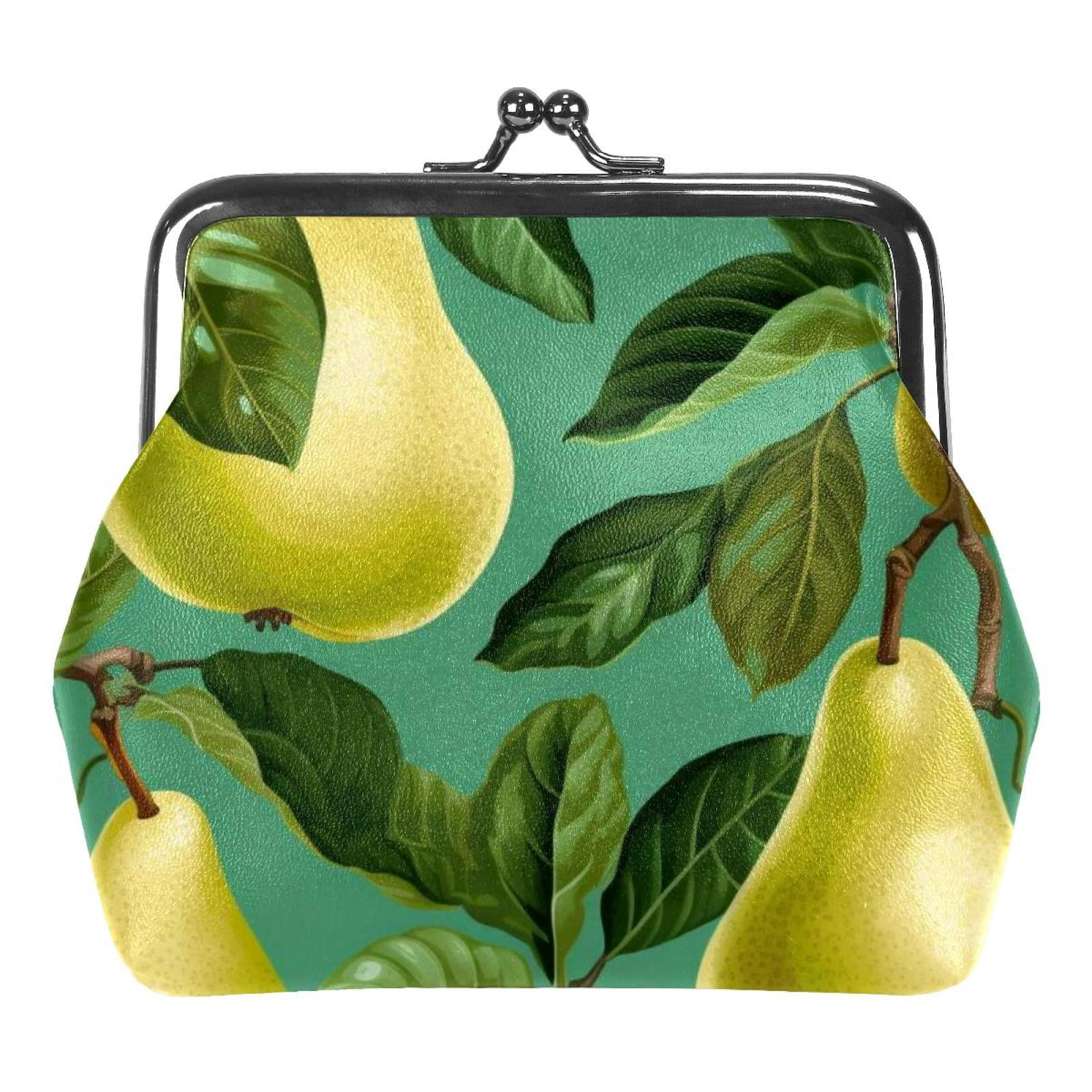 Small Buckle Coin Purse Pear Pouch Kiss-lock Clasp Change Purse Wallets ...