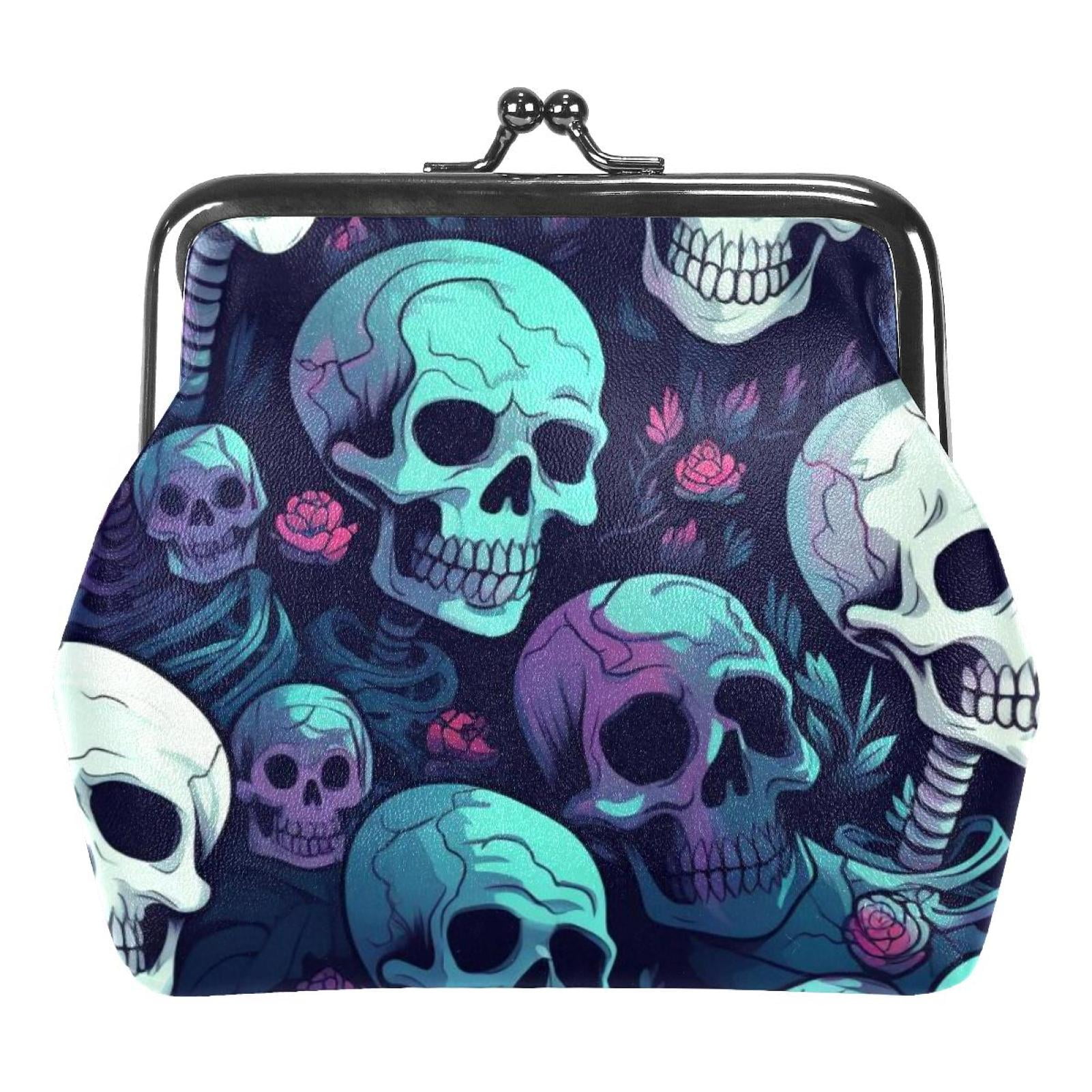 Small Buckle Coin Purse Skeleton Pouch Kiss-lock Clasp Change Purse ...