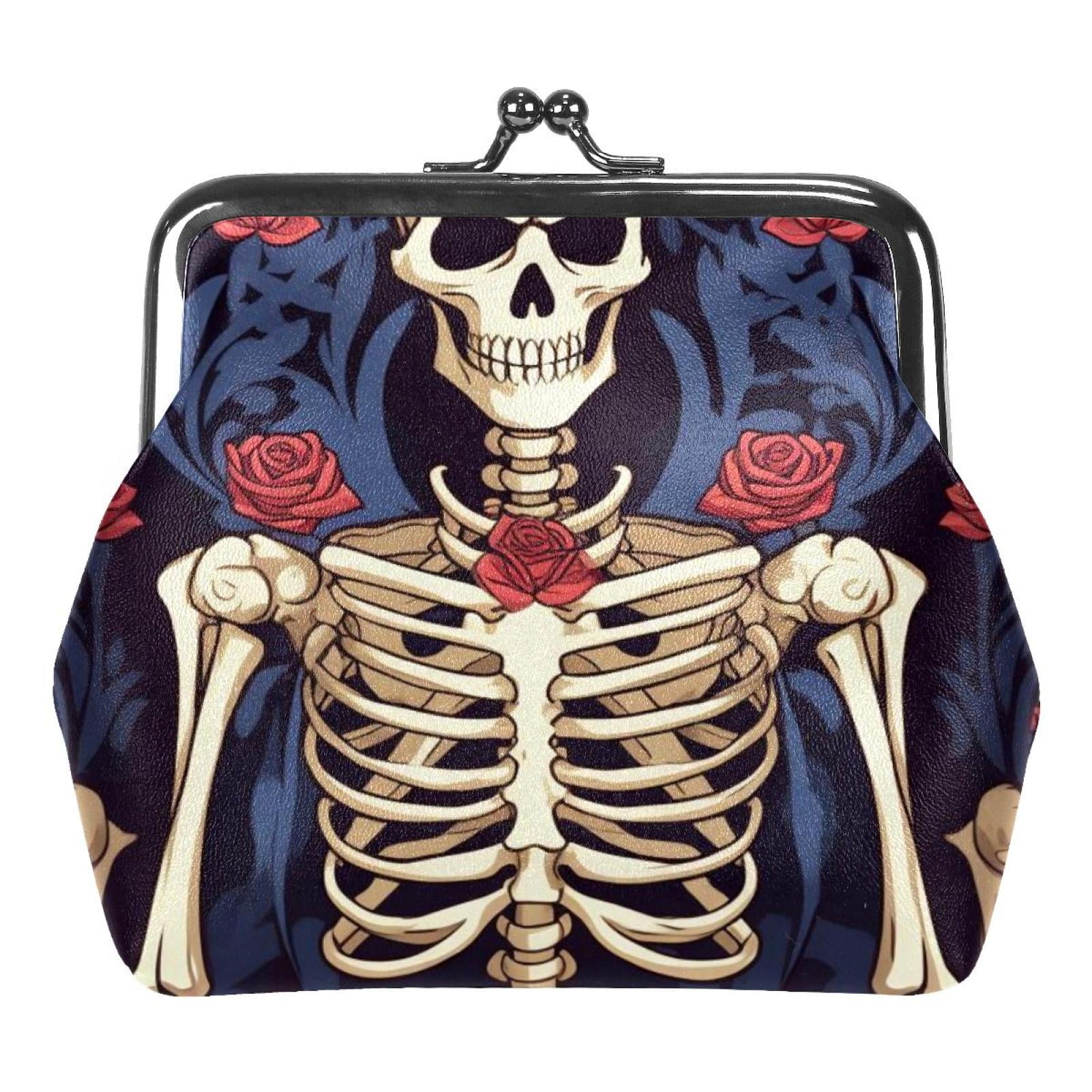 Small Buckle Coin Purse Skeleton Pouch Kiss-lock Clasp Change Purse ...