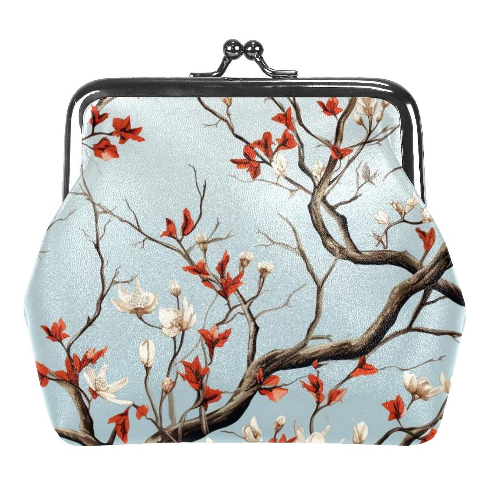 Small Buckle Coin Purse Tree Pouch Kiss-lock Clasp Change Purse Wallets ...