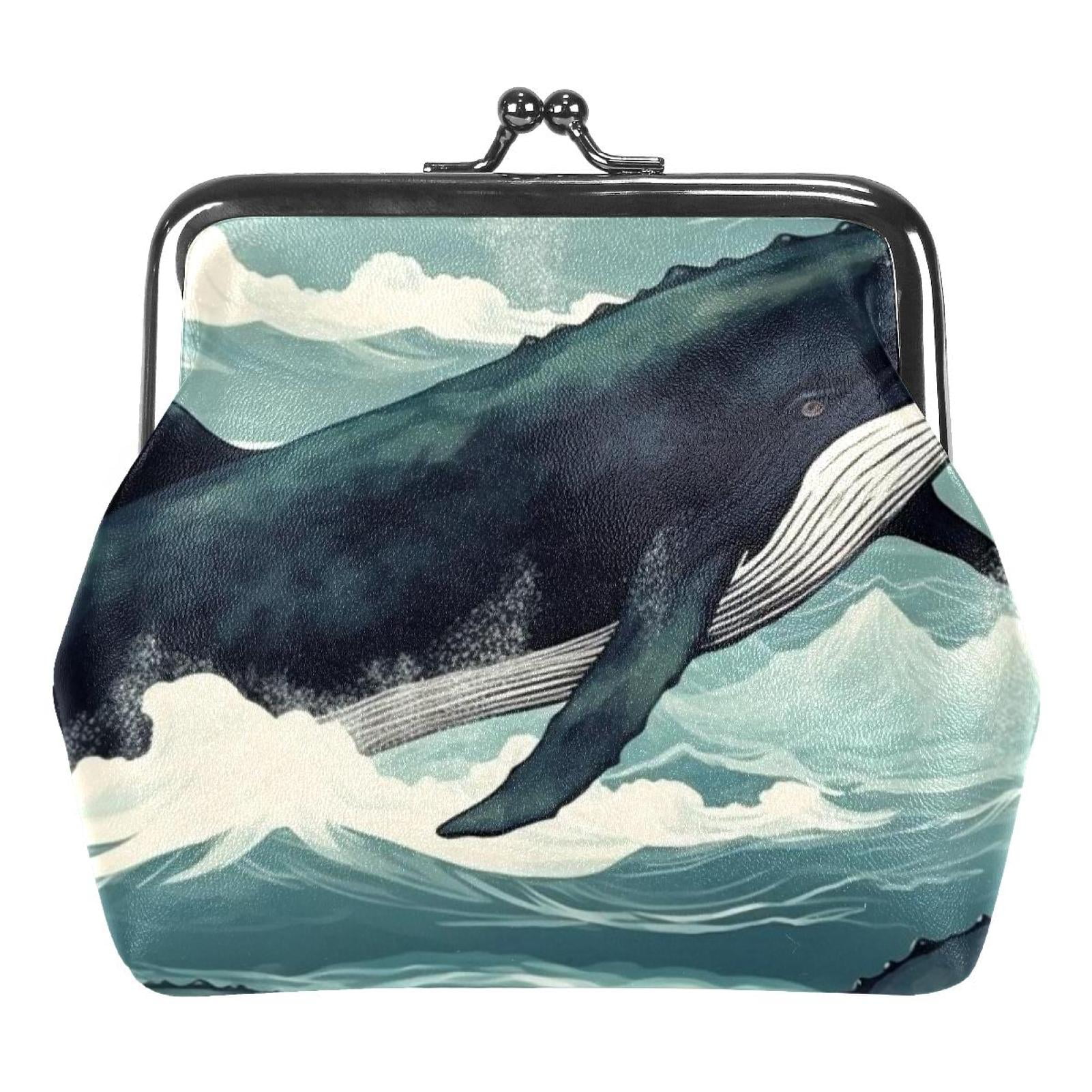 Small Buckle Coin Purse Whale Pouch Kiss-lock Clasp Change Purse ...