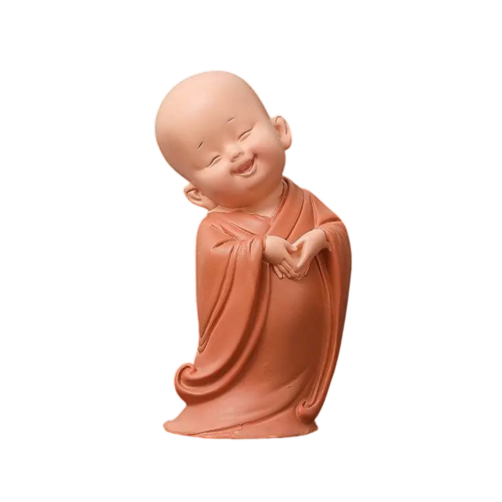 Small Buddha Statue Monk Resin, Little Monk Sculpture Hand-Carved, Mini ...