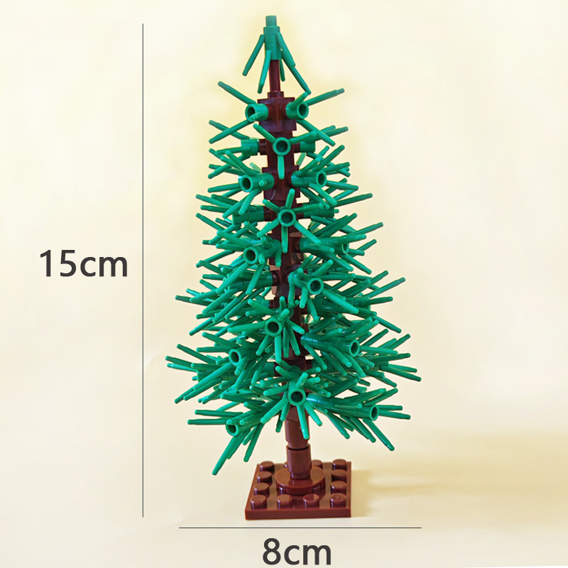 Small Building Block Model Christmas Tree Holiday Decorations Plant ...