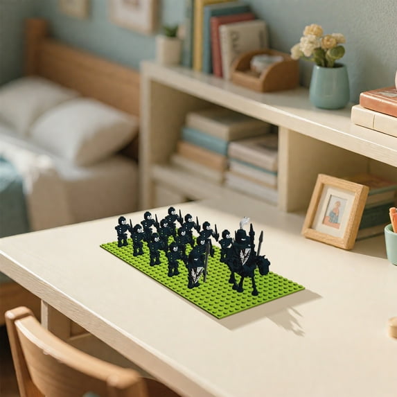 Small Building Block Toys 15-Piece Set with Base Plate for Kids Ages 14 ...