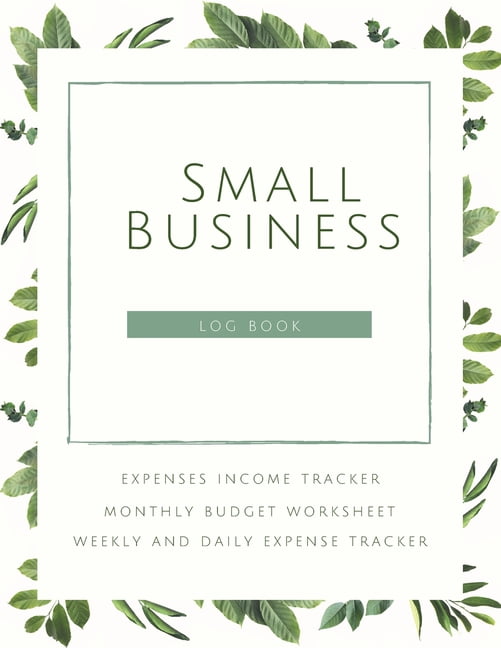 Small Business Logbook Monthly Budget Worksheet Expense Tracker ...