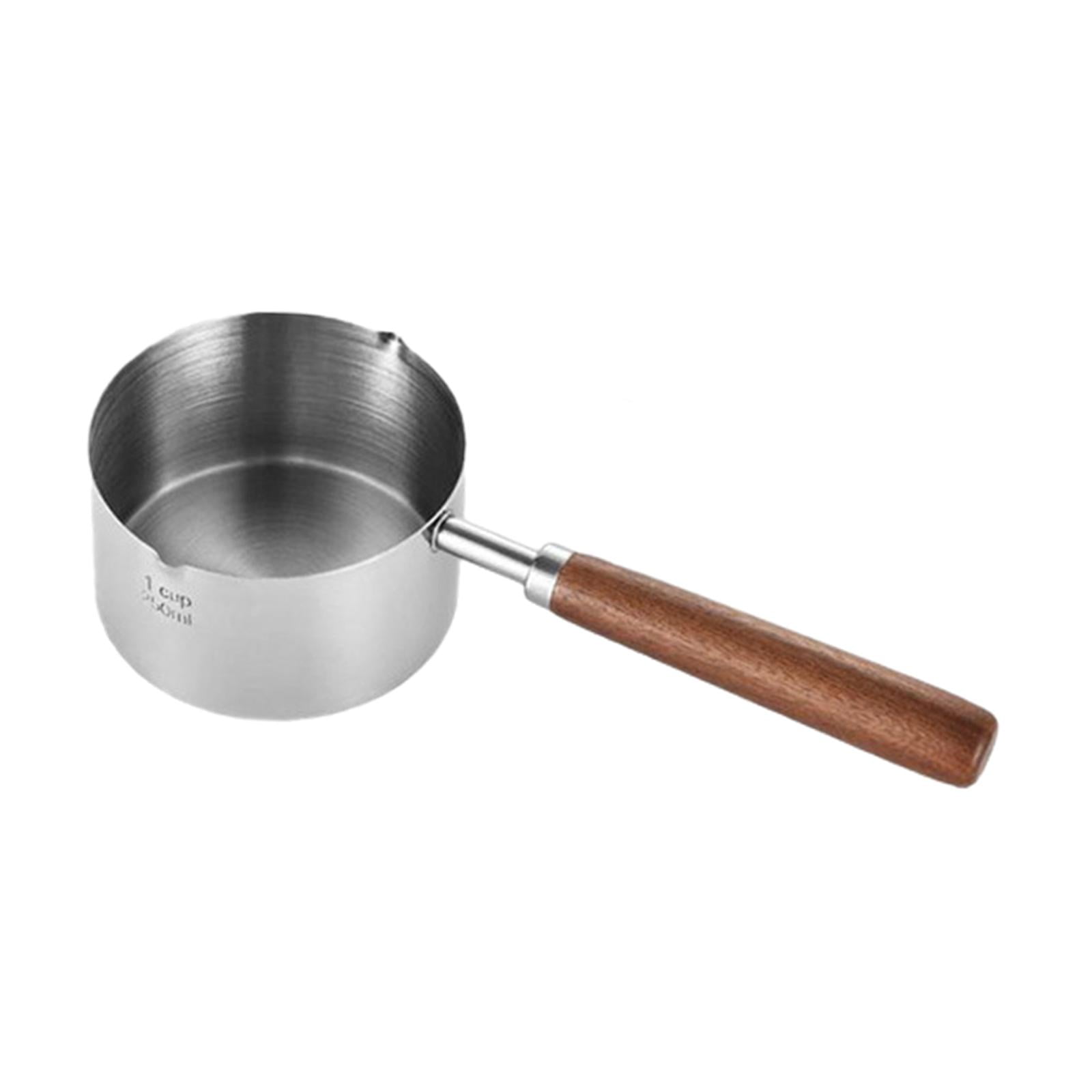 Small Butter Warmer Condiment Sauce Pots with Wooden Handle for Home ...