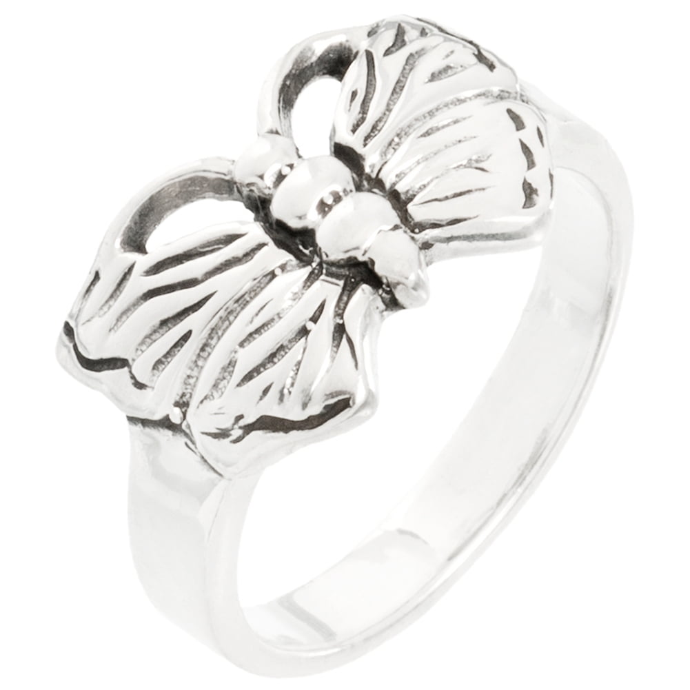 Small Butterfly Sterling Silver Ring - 5 - Walmart.com