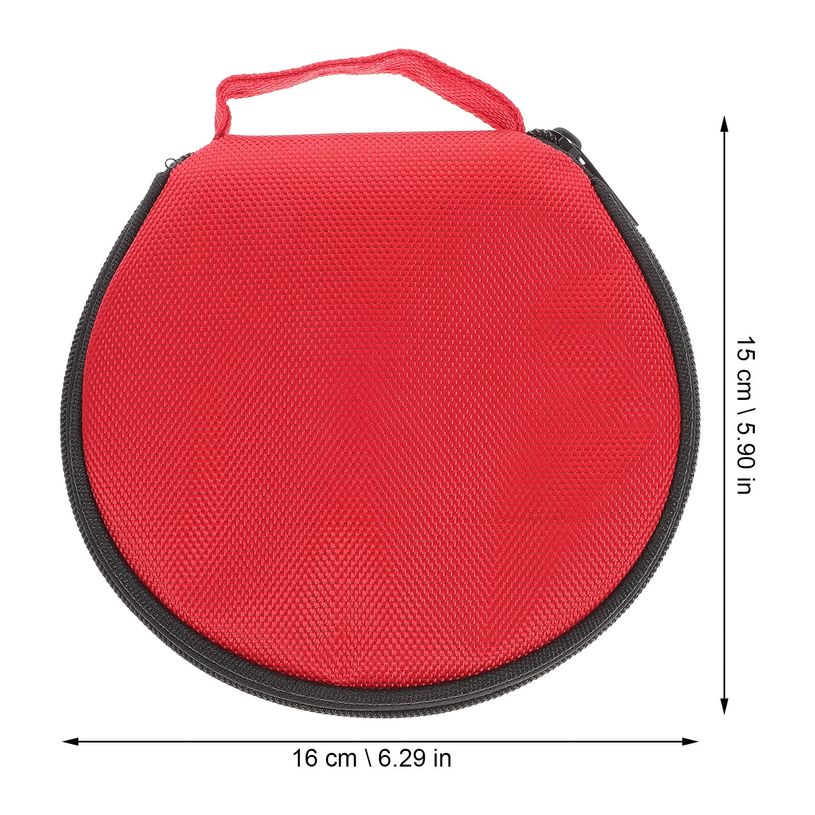 Small CD Case Round CD Storage Bag DVD Disc Holder 20 Capacity CDs ...