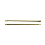 Evideco Thin Adjustable Cafe Curtain Rods, Set of 2, Gold Plated, 16 ...