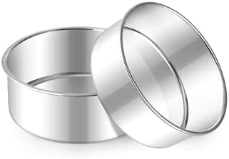 Small Cake Pans Set of 2, 5 Inch Stainless Steel Mini Round Baking Pan ...