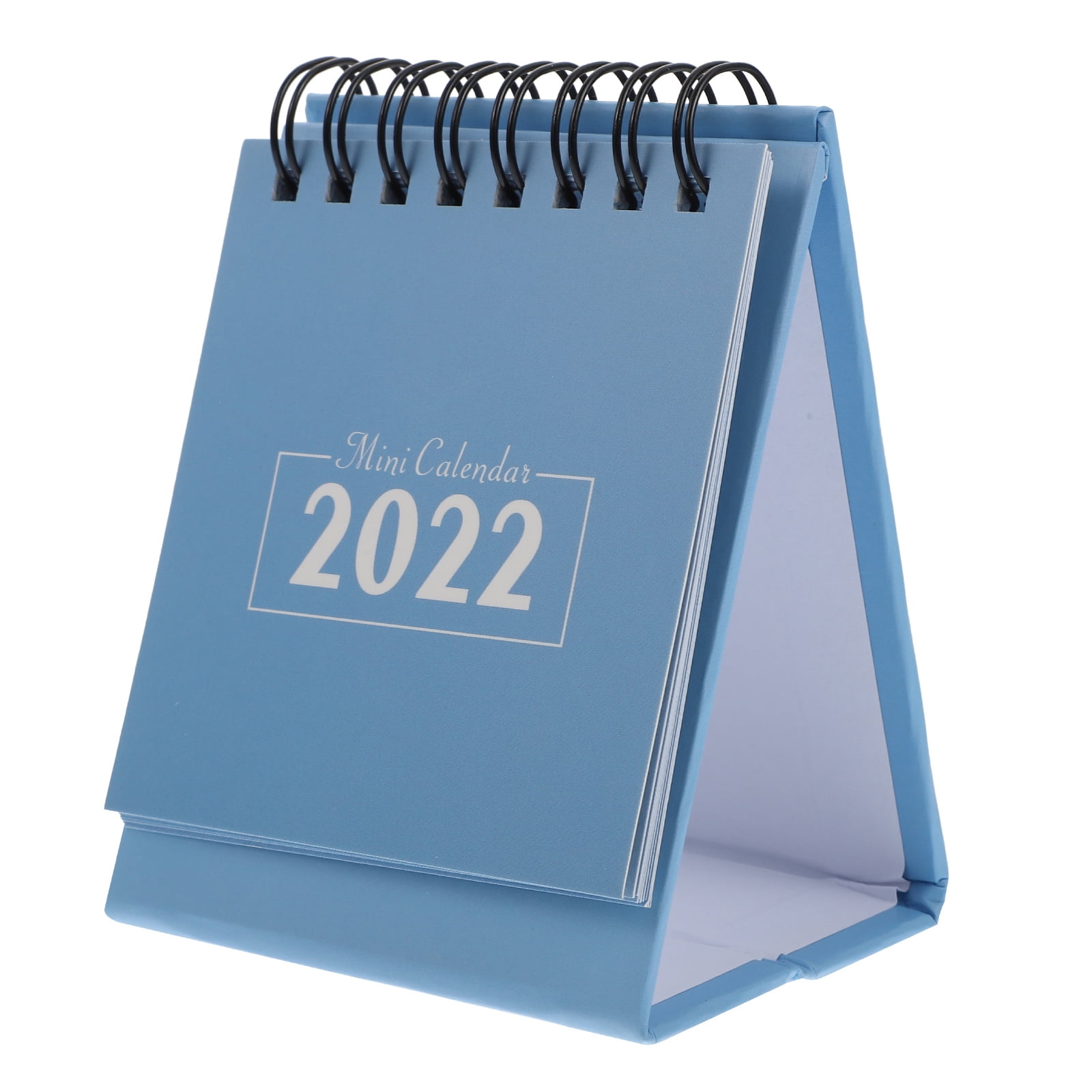 Toyandona 1Pc Blue 2022 Desk Calendar with Twin Wire Binding for Office ...