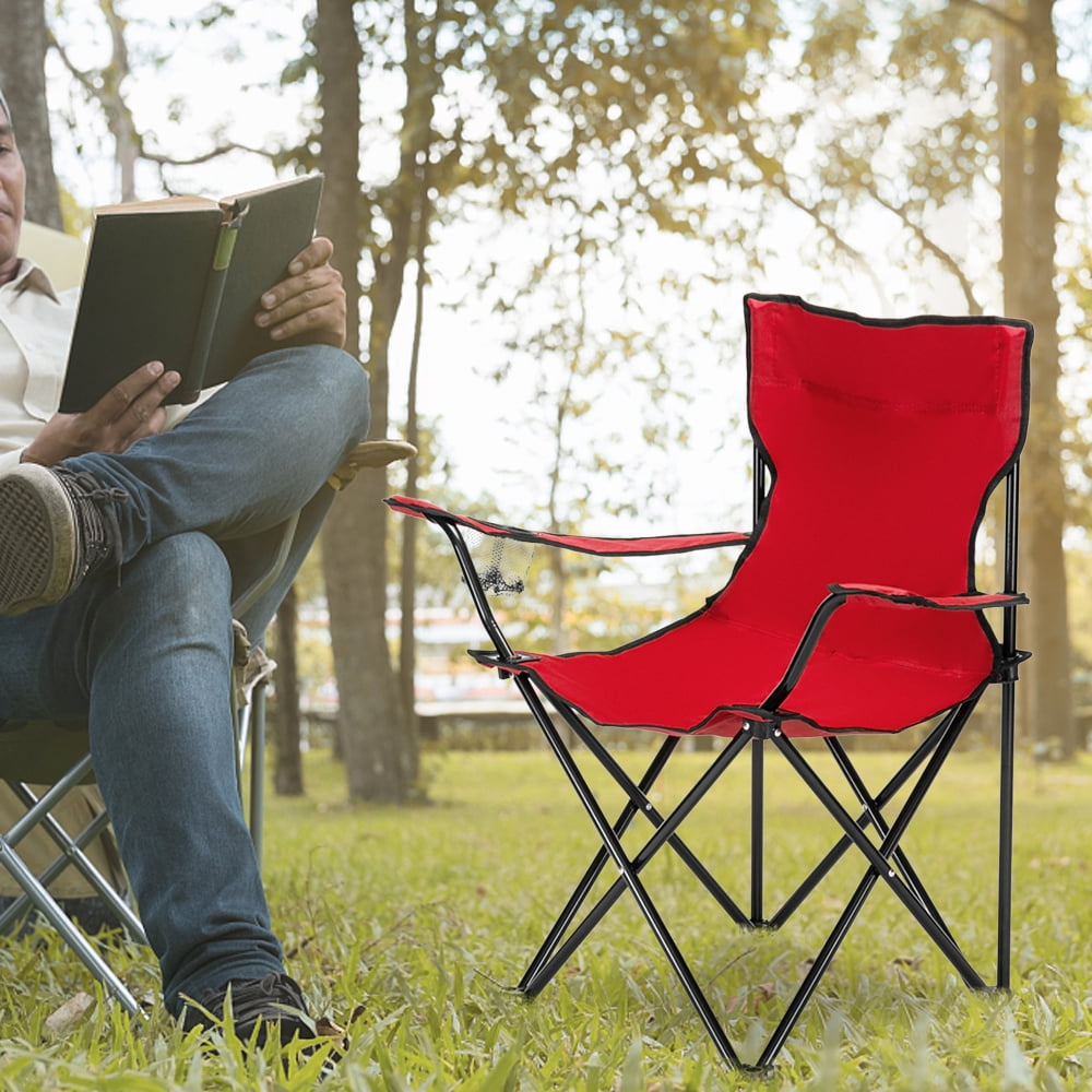 Small Camp Chair 80x50x50 Red - Walmart.com