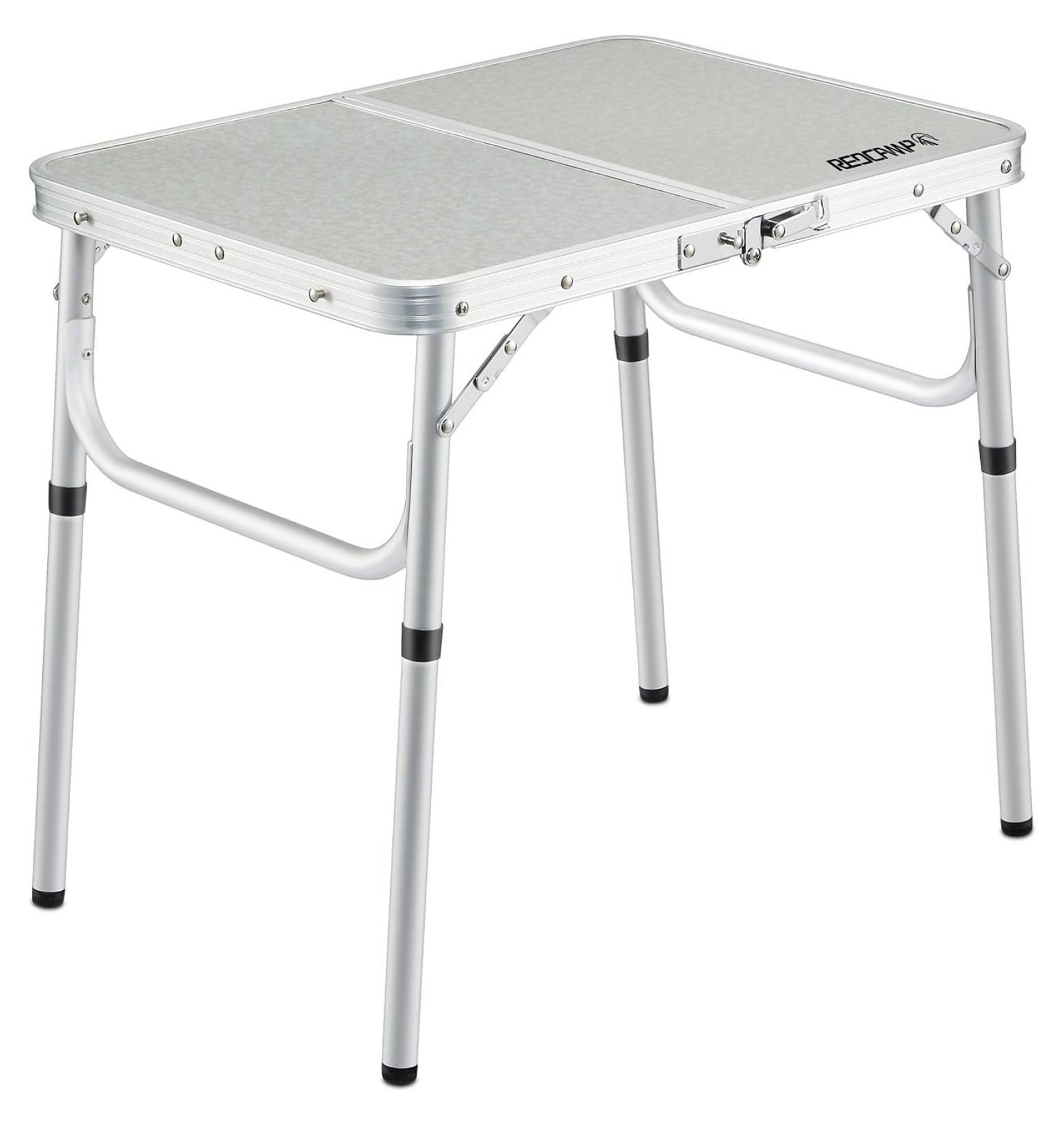 Small Camping Table 2 Foot, Portable Aluminum Folding Table Adjustable ...