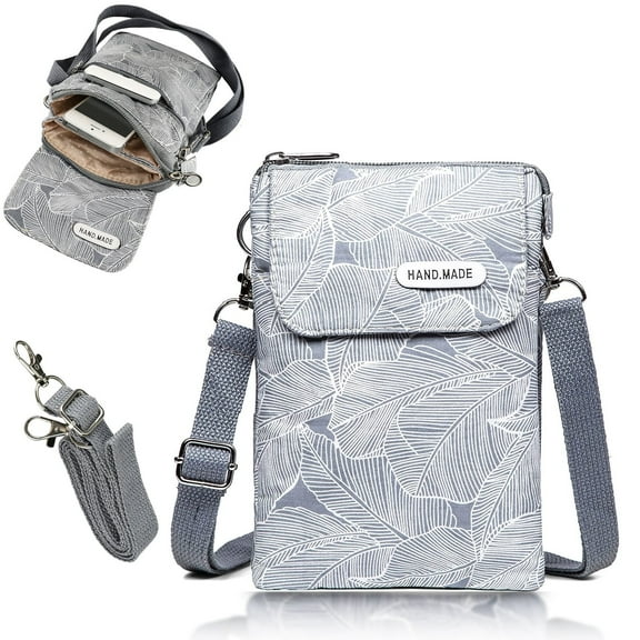 Casual Cloth Crossbody Bag with Multiple Compartments Adjustable ...