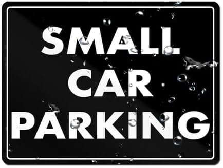 Small Car Parking Wall Or Door Sign- Black & White Acrylic Sign For ...