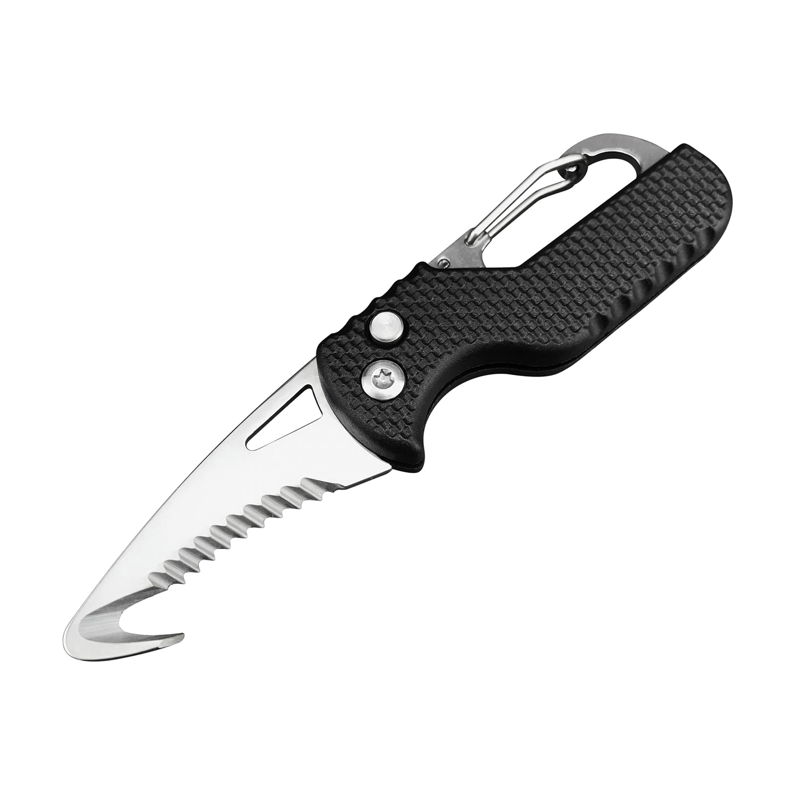 Small Carabiner Keychain Knife, EDC Muti-tool for Opening Wrap, Tape ...