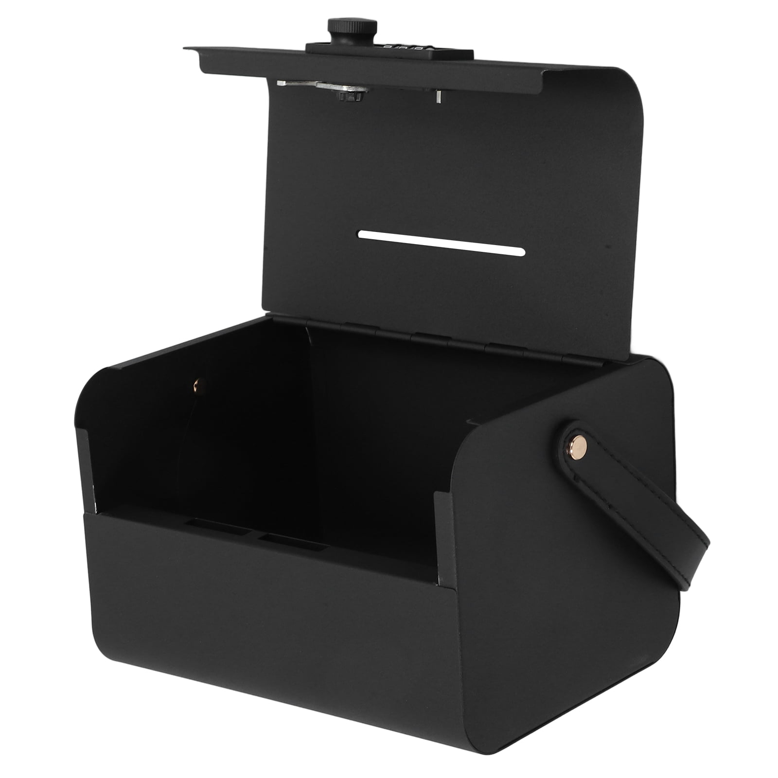 Small Cash Box with Combination Lock Handheld Metal Money Box Safe Coin ...