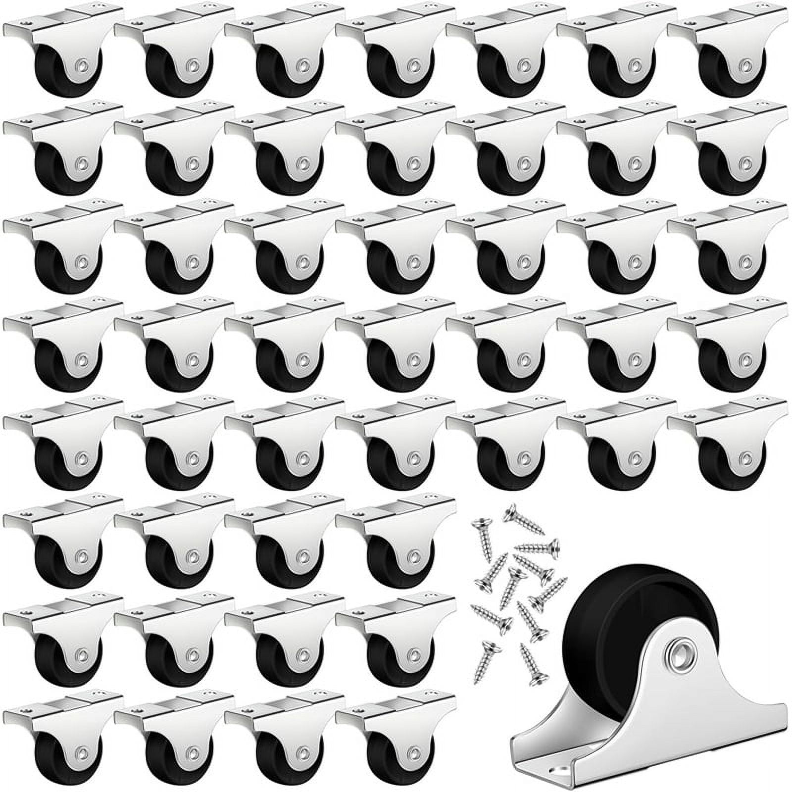 Small Caster Rigid Non-Swivel Fixed Caster with Metal Top Plate for ...