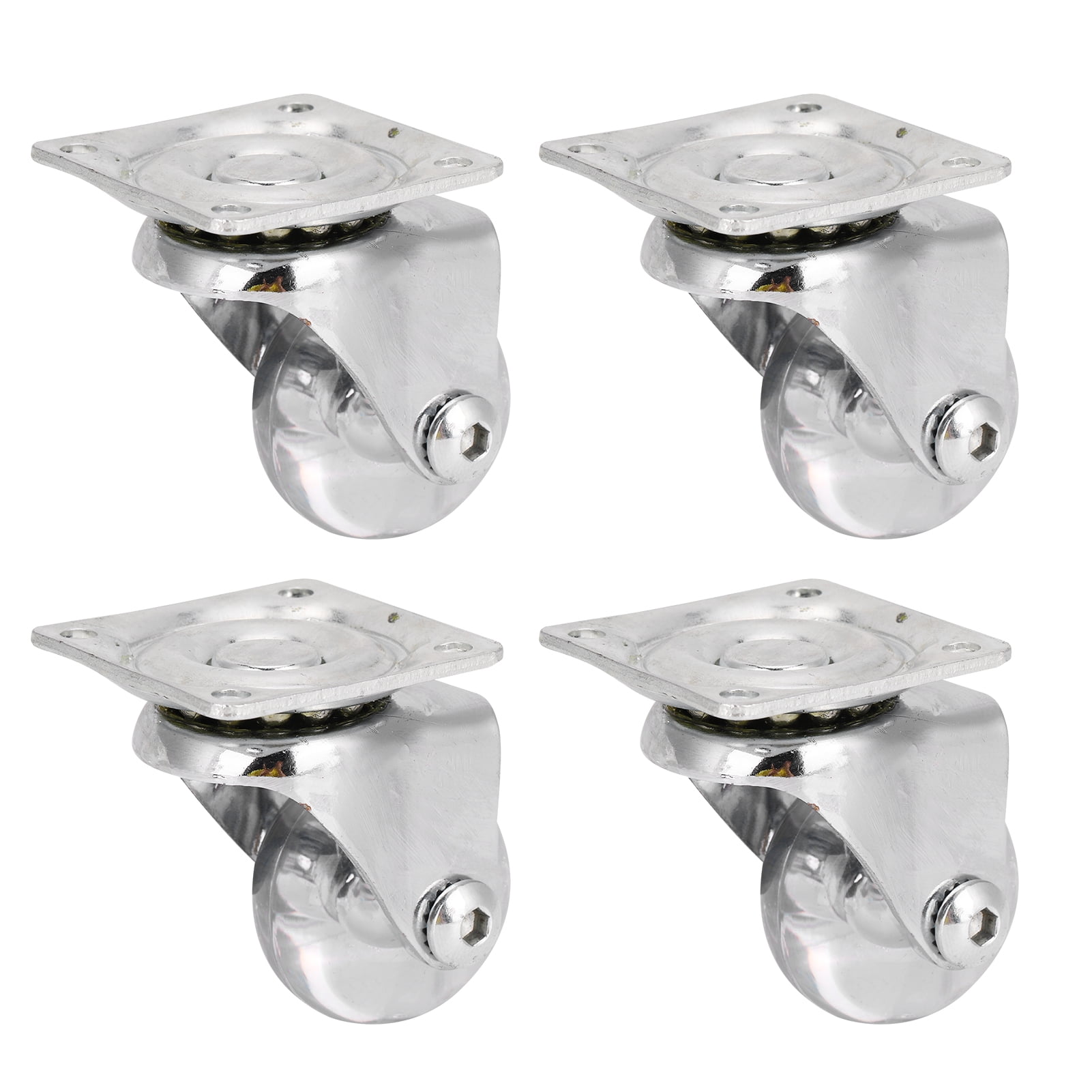 Small Caster Wheels For Furniture, Non-Marking Low Profile Casters ...
