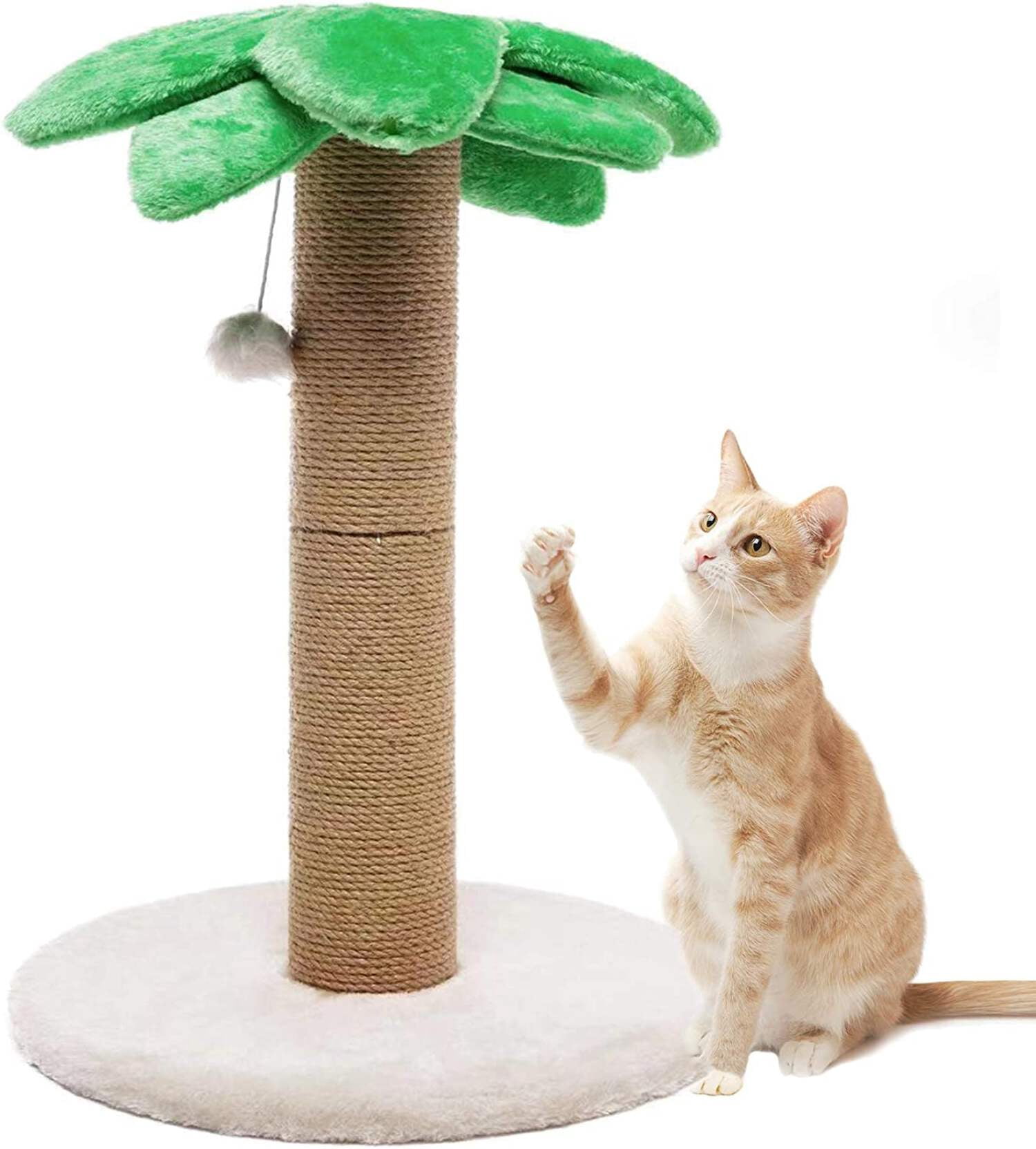 Small Cat Scratching Posts Kitty Coconut Palm Tree for Cats and Kittens ...