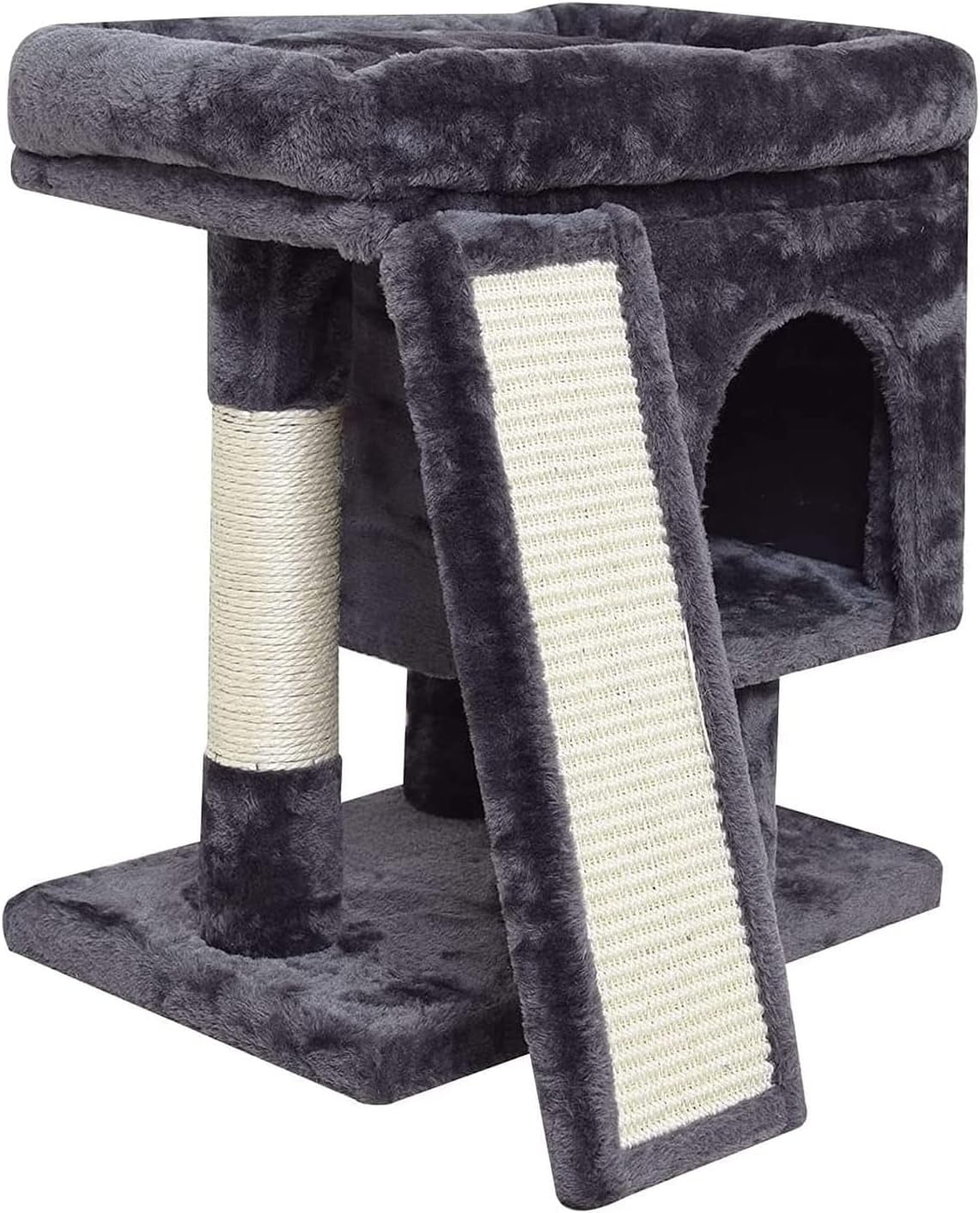 Small Cat Tree for Indoor Cats, Cat Tower with Scratching Post, Modern ...