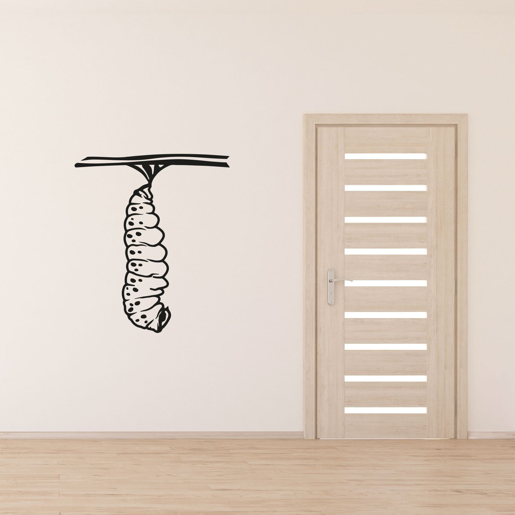 Small Caterpillar Cocoon Larvae Cute Animal Insect Insects Vinyl Design ...