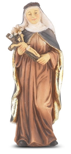 Small Catholic 4" St. Catherine of Siena Hand Painted Solid Resin ...