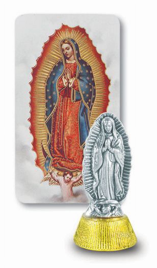 Small Catholic Our Lady of Guadalupe Auto Statue Figurine With Prayer ...