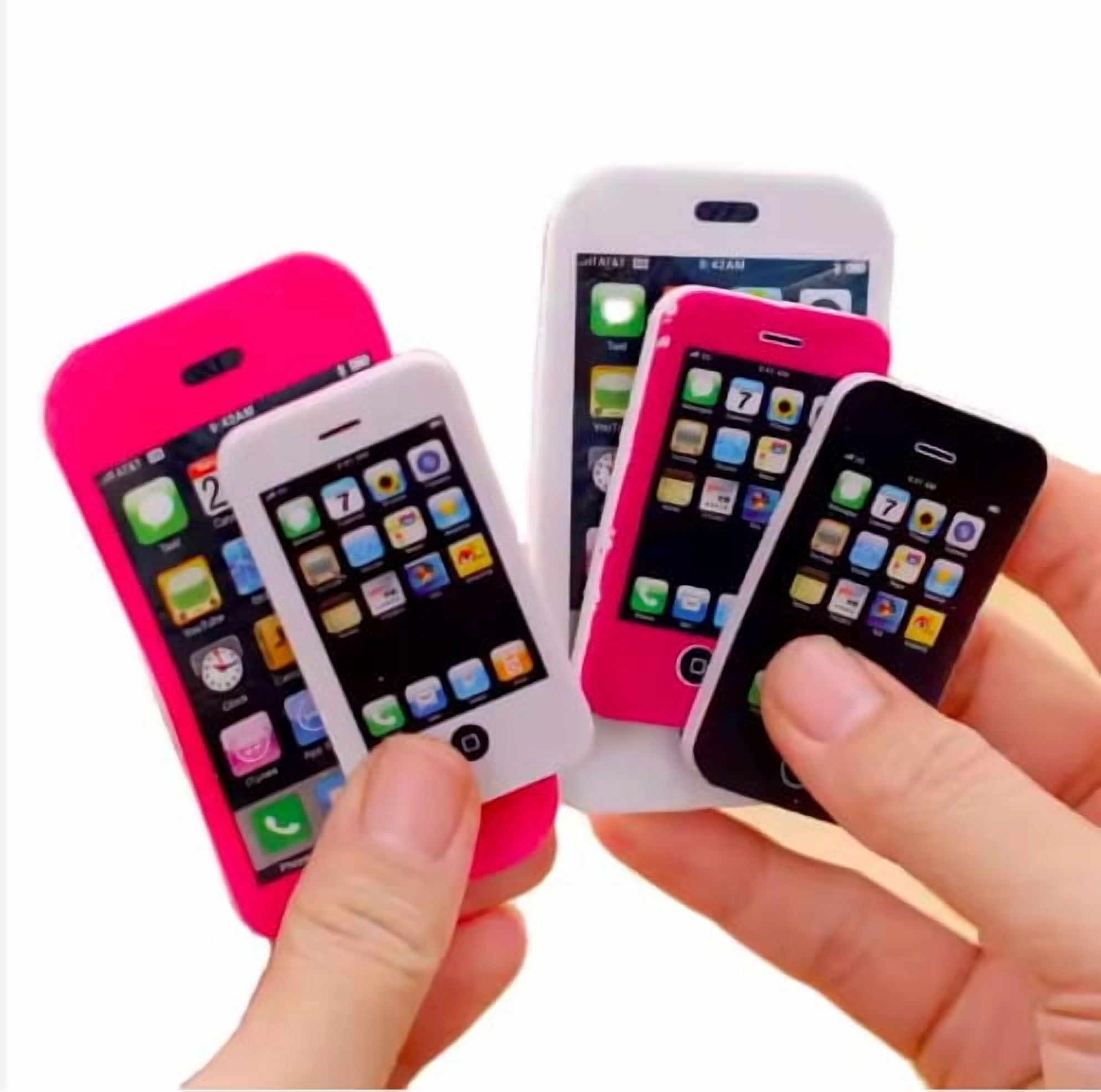 Small Cell Phone Pencil Eraser - White - Walmart.com